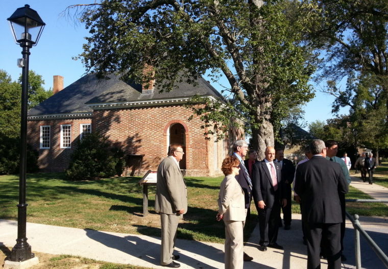 Sidewalks, lighting installed at Hanover Courthouse