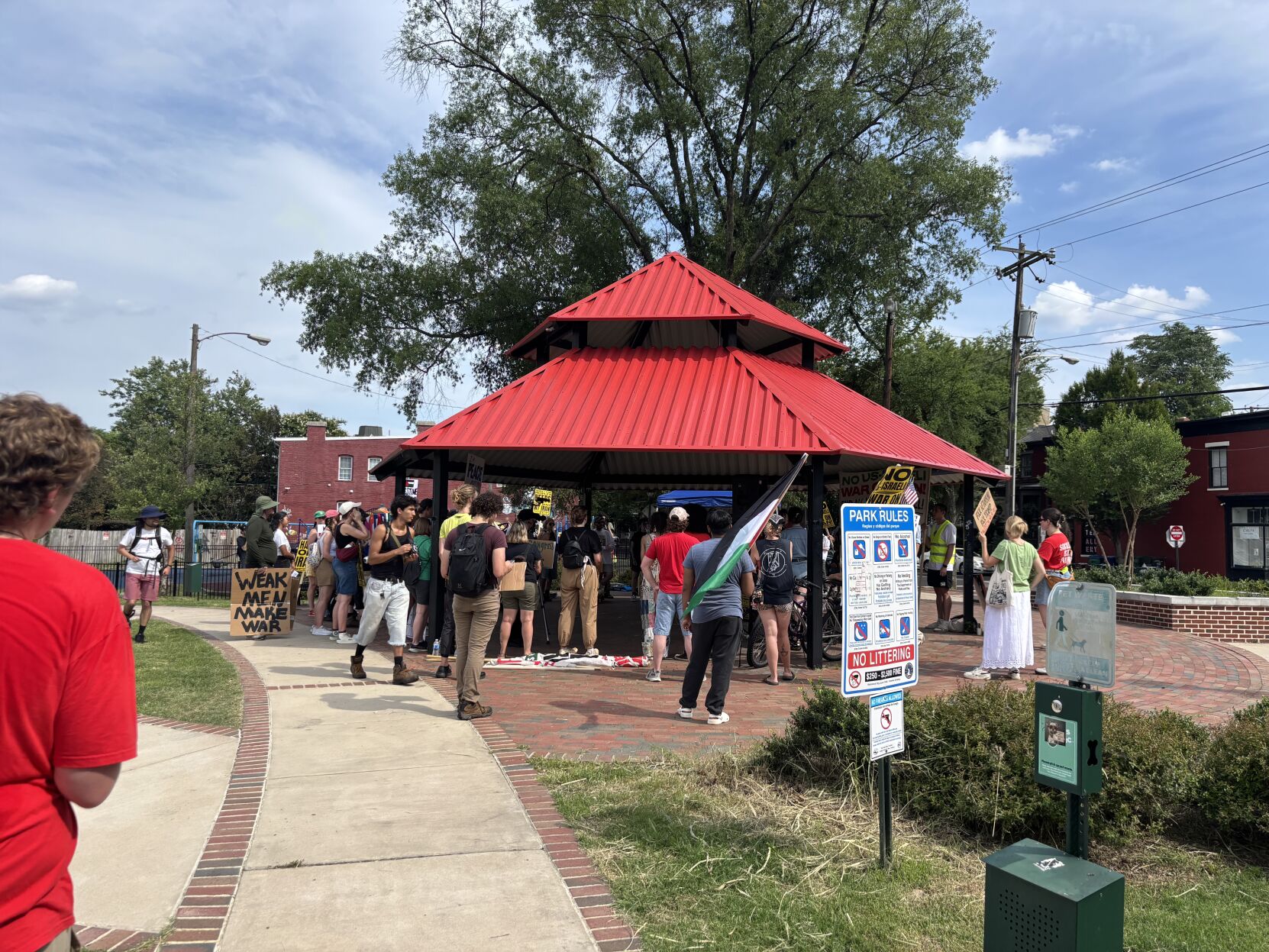 Pro-Iran protest took place Sunday at Abner Clay Park