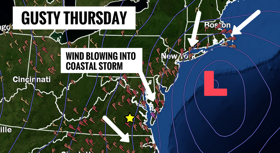 Highest wind gusts recorded across Virginia Thursday