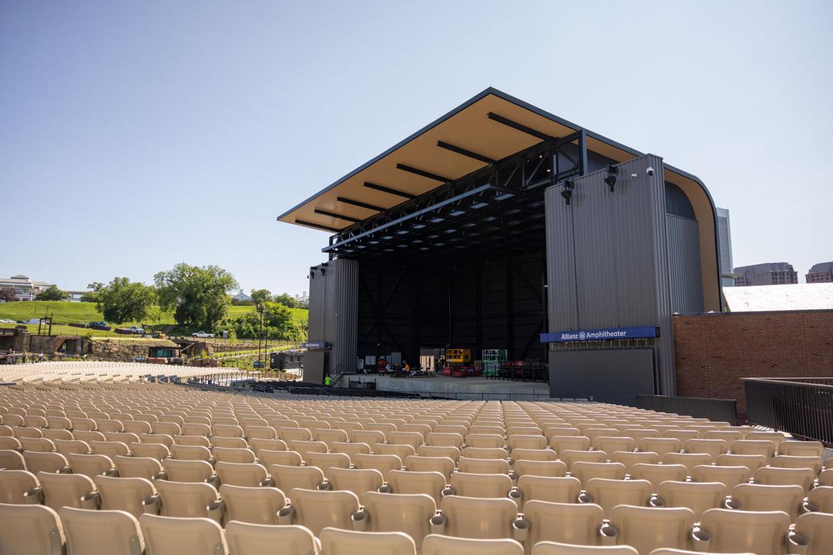 Allianz Amphitheater at Riverfront: Parking, entrance, food