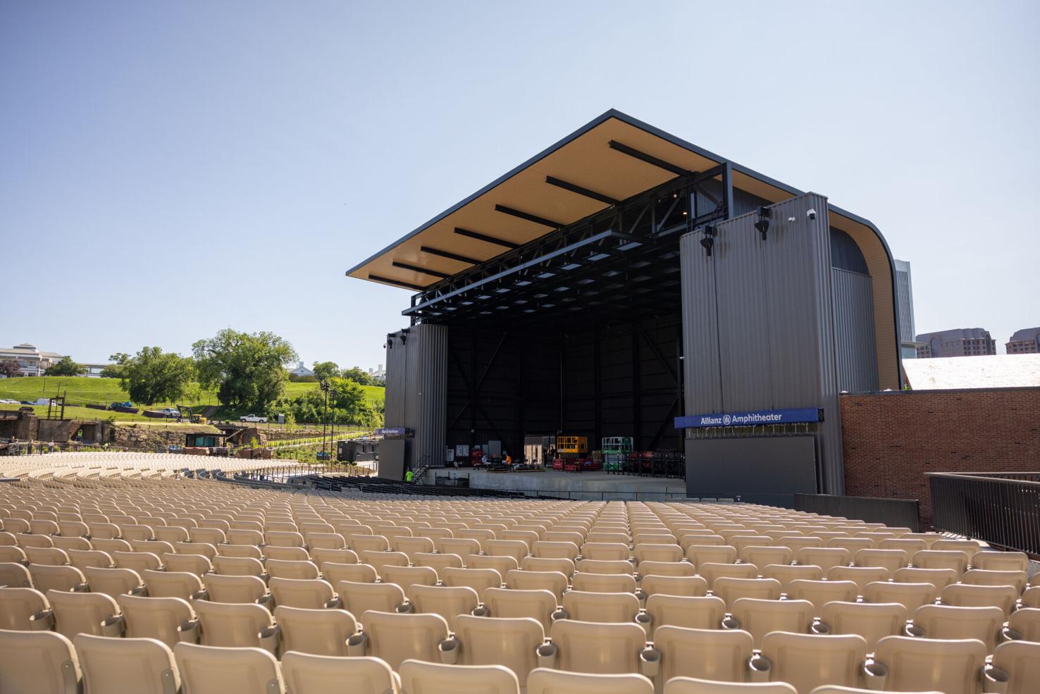 Allianz Amphitheater at Riverfront: Parking, entrance, food