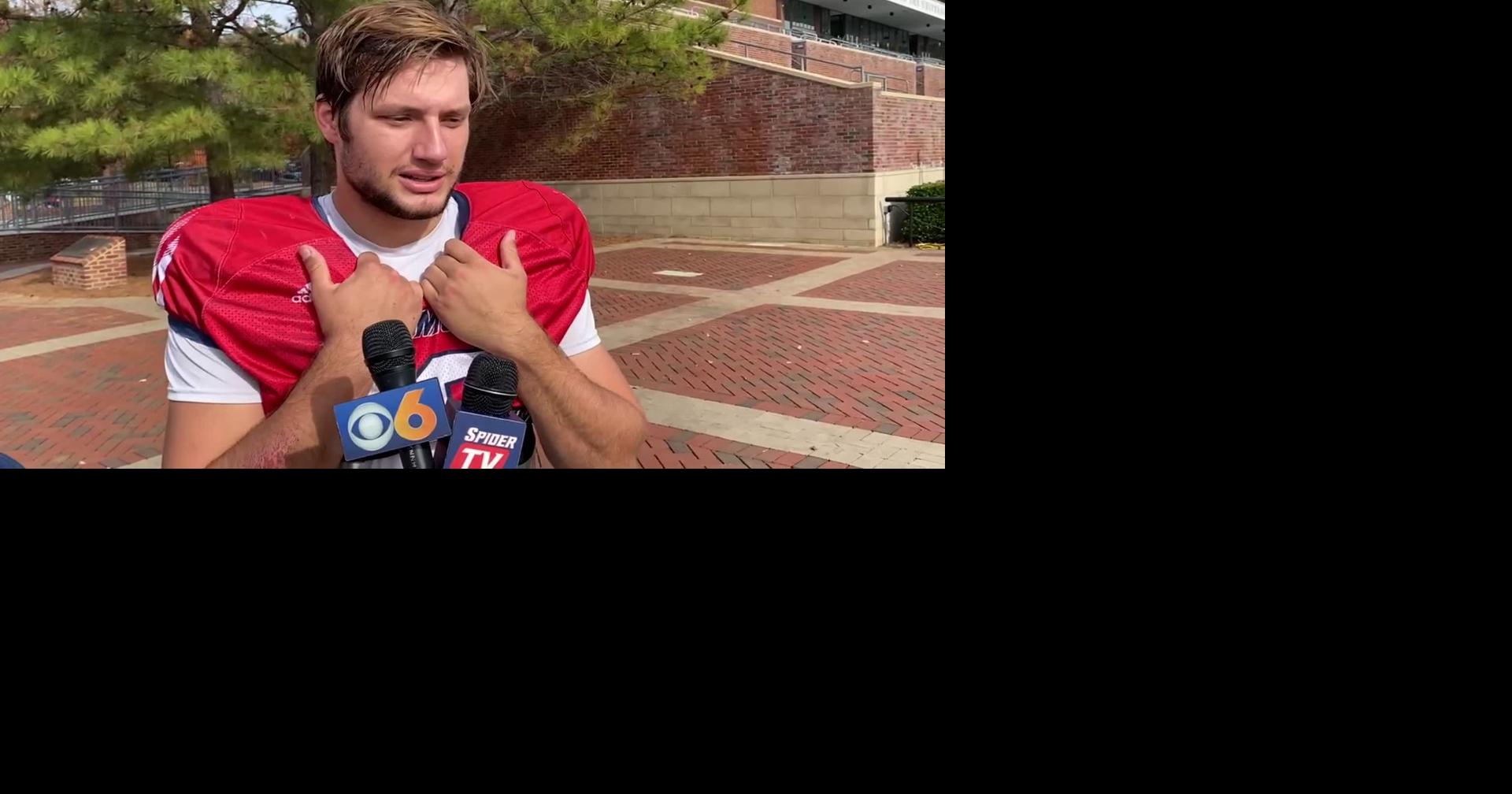 Spiders QB Kyle Wickersham on his freak injury