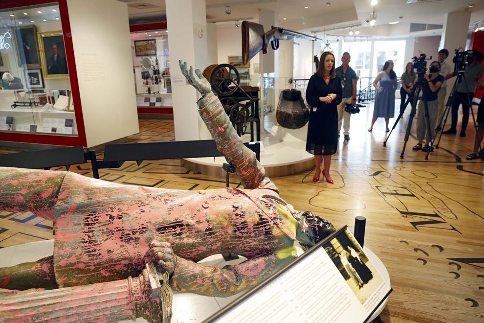 The Valentine Museum Displays the Jefferson Davis Statue from Monument ...