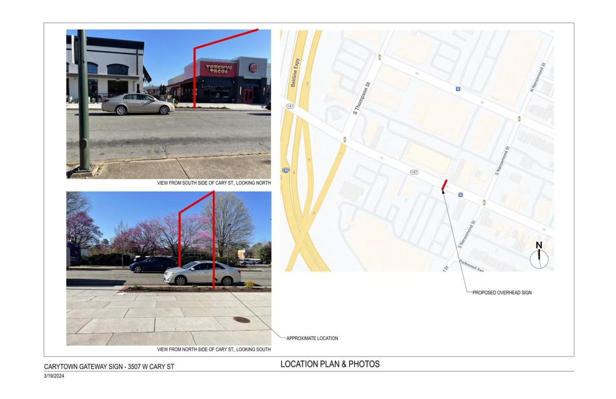 Carytown welcome sign approved by RVA Planning Commission
