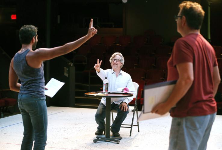 He writes, he directs, he cooks! John Markus feeling right at home