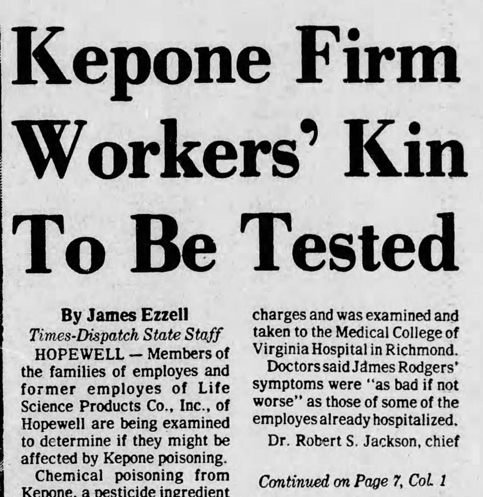 Virginia's Kepone disaster: 50 years later