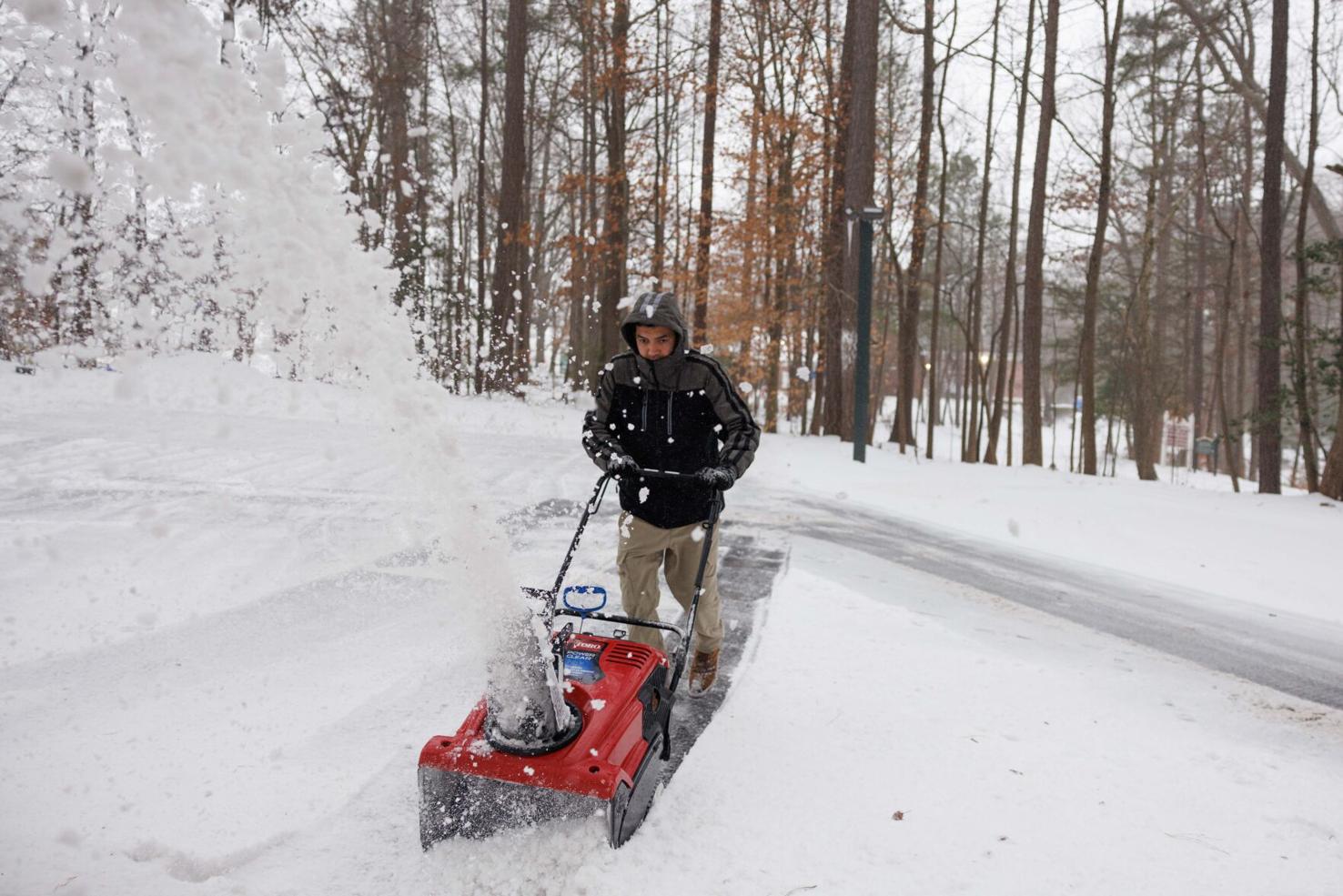 Snow, sleet totals reported to the NWS in the Richmond area
