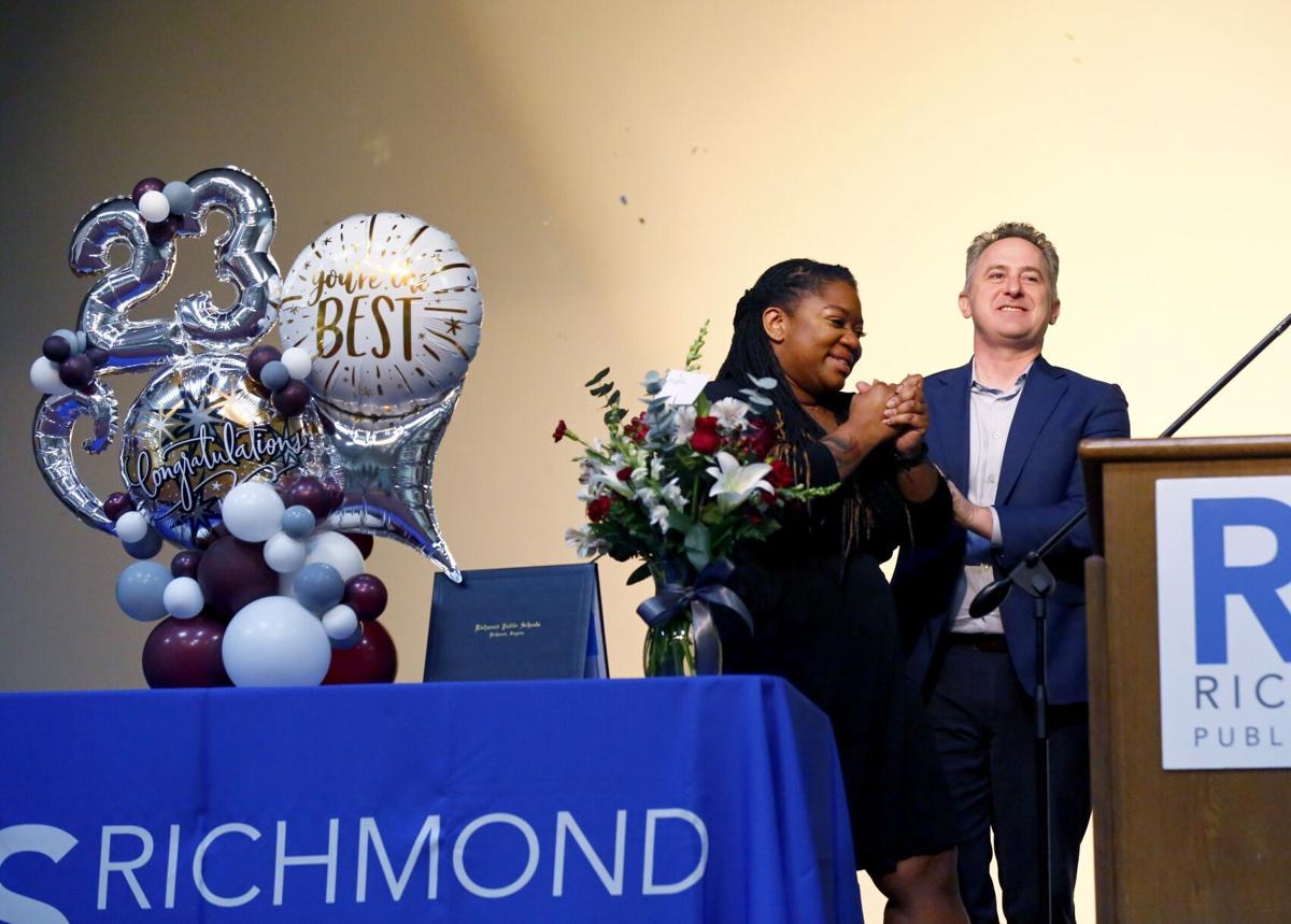 Franklin Military Academy teacher Christal Corey RPS Teacher of the Year