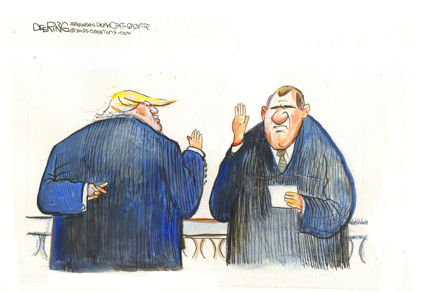 14 political cartoons return Donald Trump to the White House