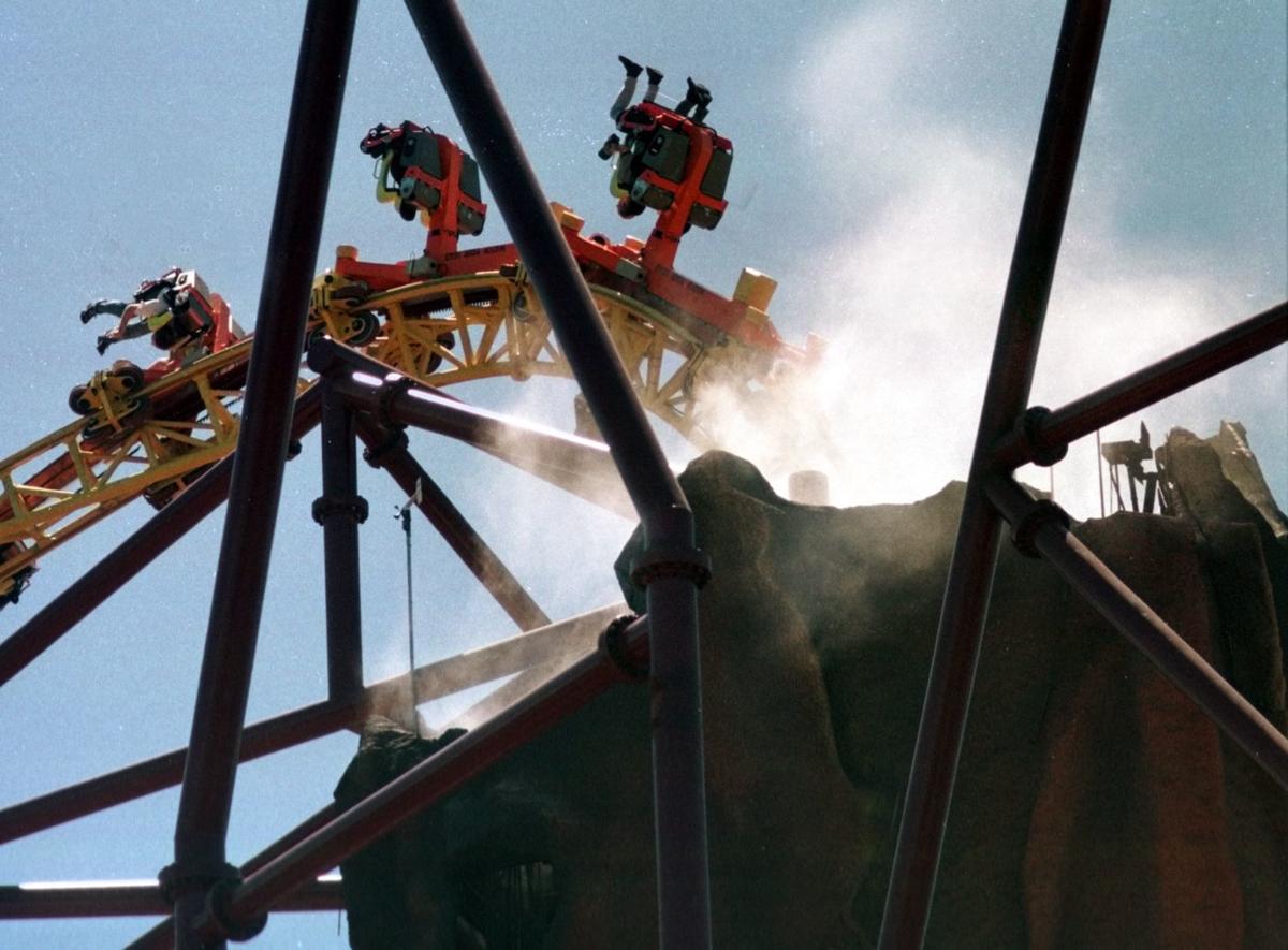 Kings Dominion will remove Volcano: The Blast Coaster | Entertainment ...