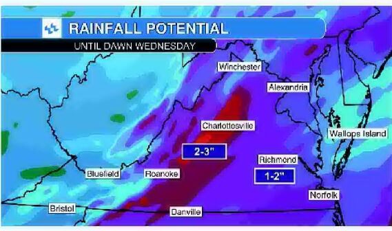 Holiday weather ranges from wet to windy
