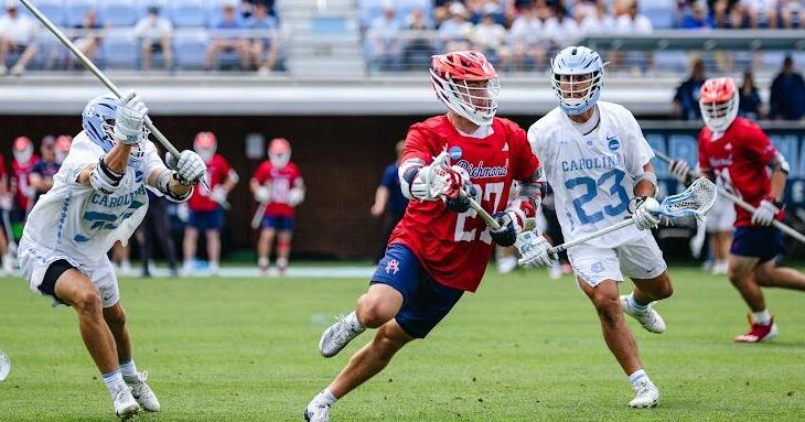 Spiders notch first NCAA men's lacrosse win, 13-10 at UNC