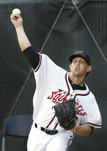 Flying Squirrels' Dusten Knight flipping through standout year