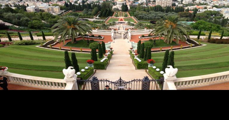 Hanging Gardens of Haifa in Israel