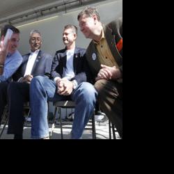 Senate candidates walk the (Shad) plank