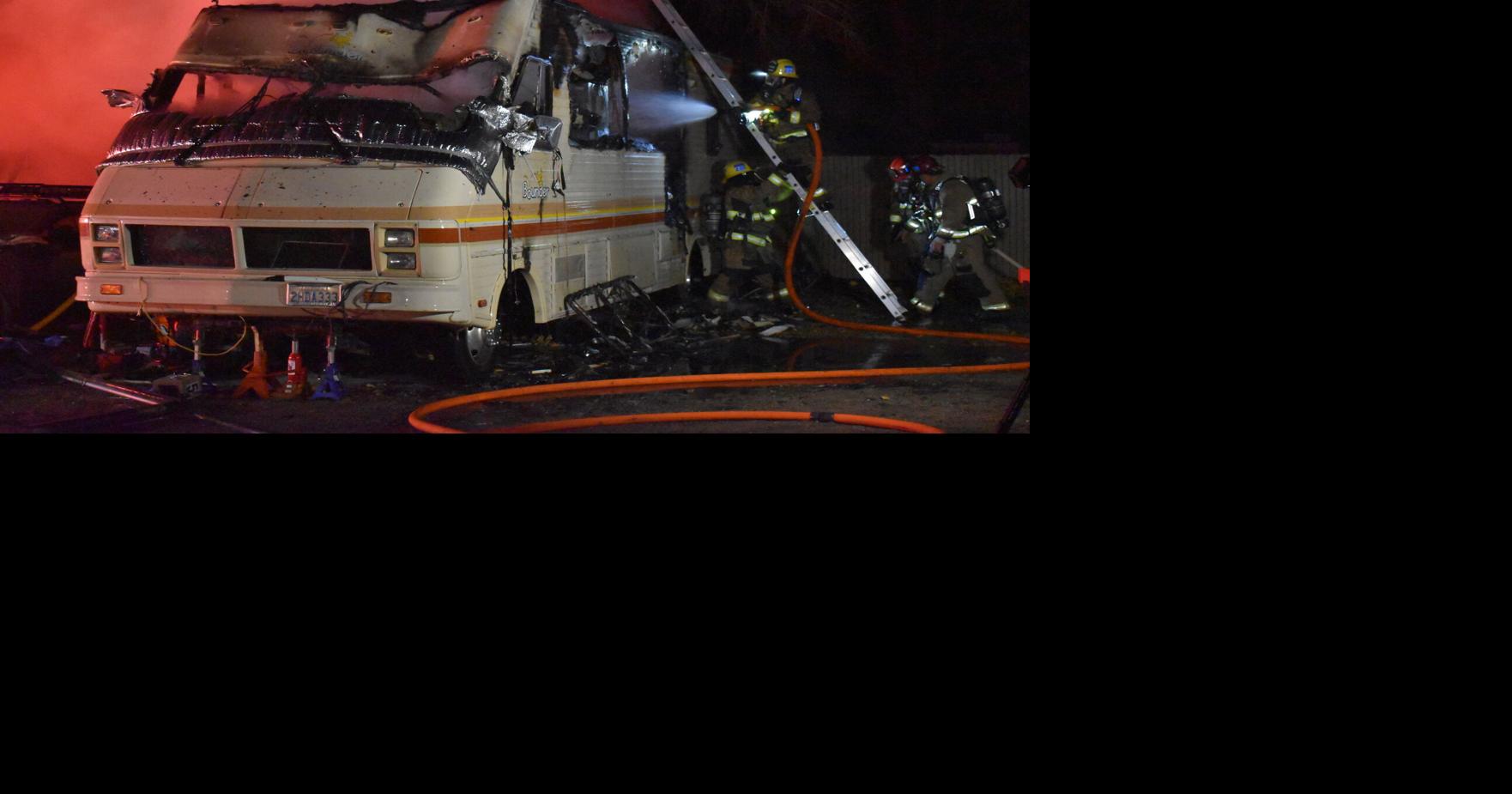 KCFD battles RV fire Monday night | News | ridgecrestca.com