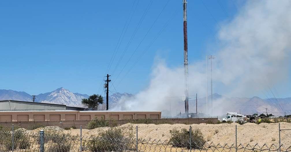 Power pole fire spreads to nearby storage facility | News ...