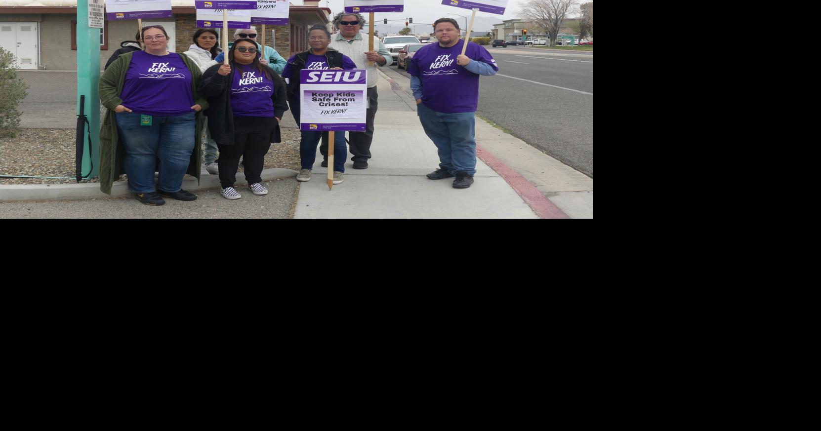 SEIU 521 county workers picket during one-day strike | News ...