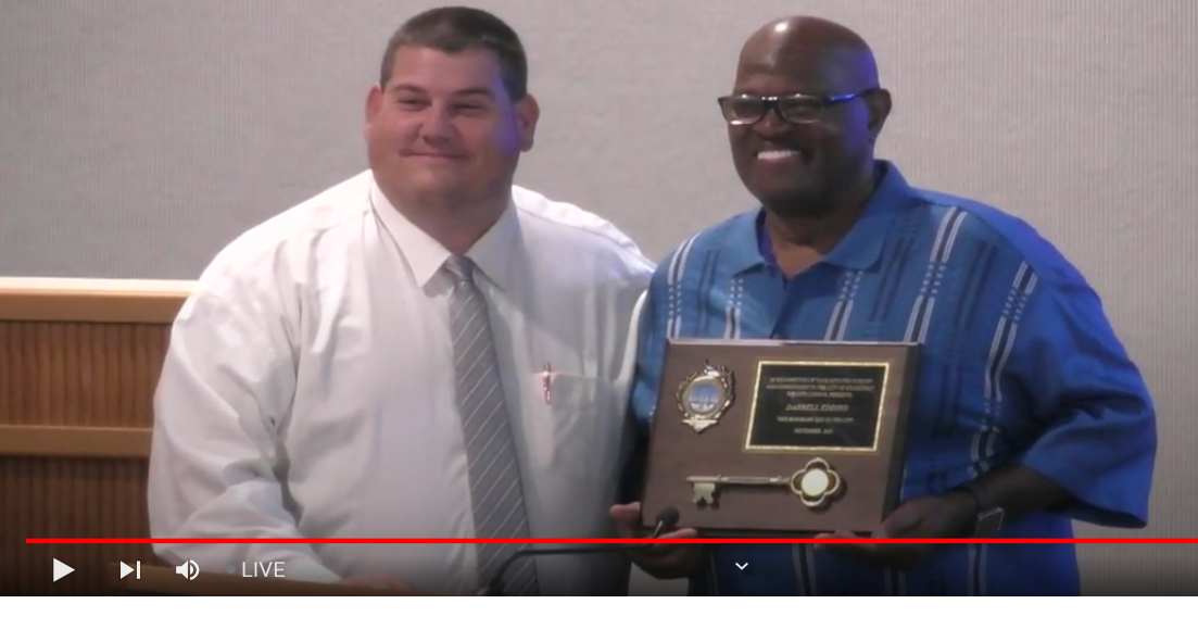Eddins receives key to the city for a second time | News | ridgecrestca.com