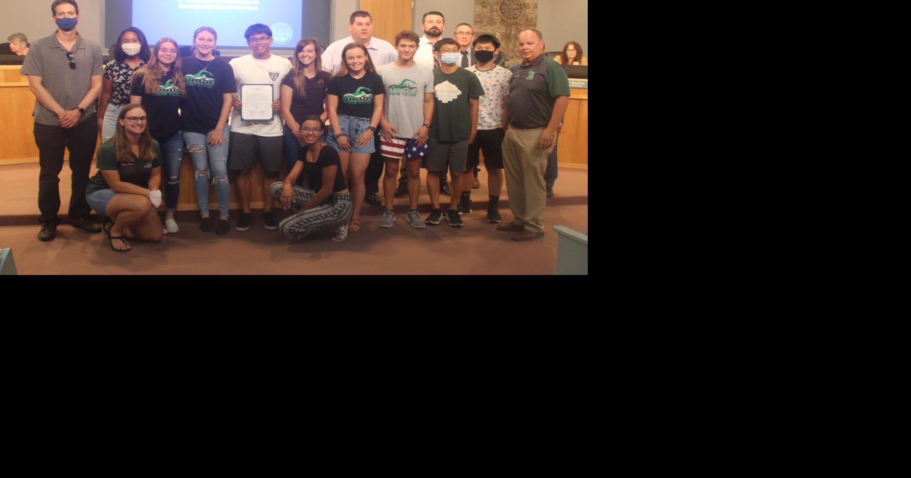 BHS swim team recognized for championship season ... with no pool ...