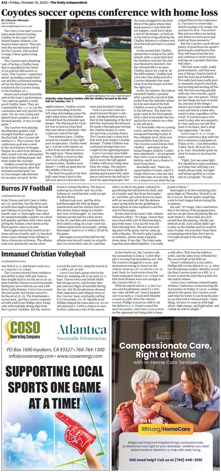 Page 20251010-012 | e-Edition | ridgecrestca.com