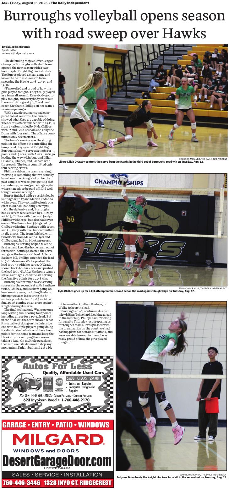 Page 20250815-012 | e-Edition | ridgecrestca.com