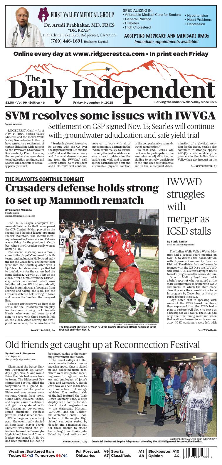 Page 20251114-001 | e-Edition | ridgecrestca.com