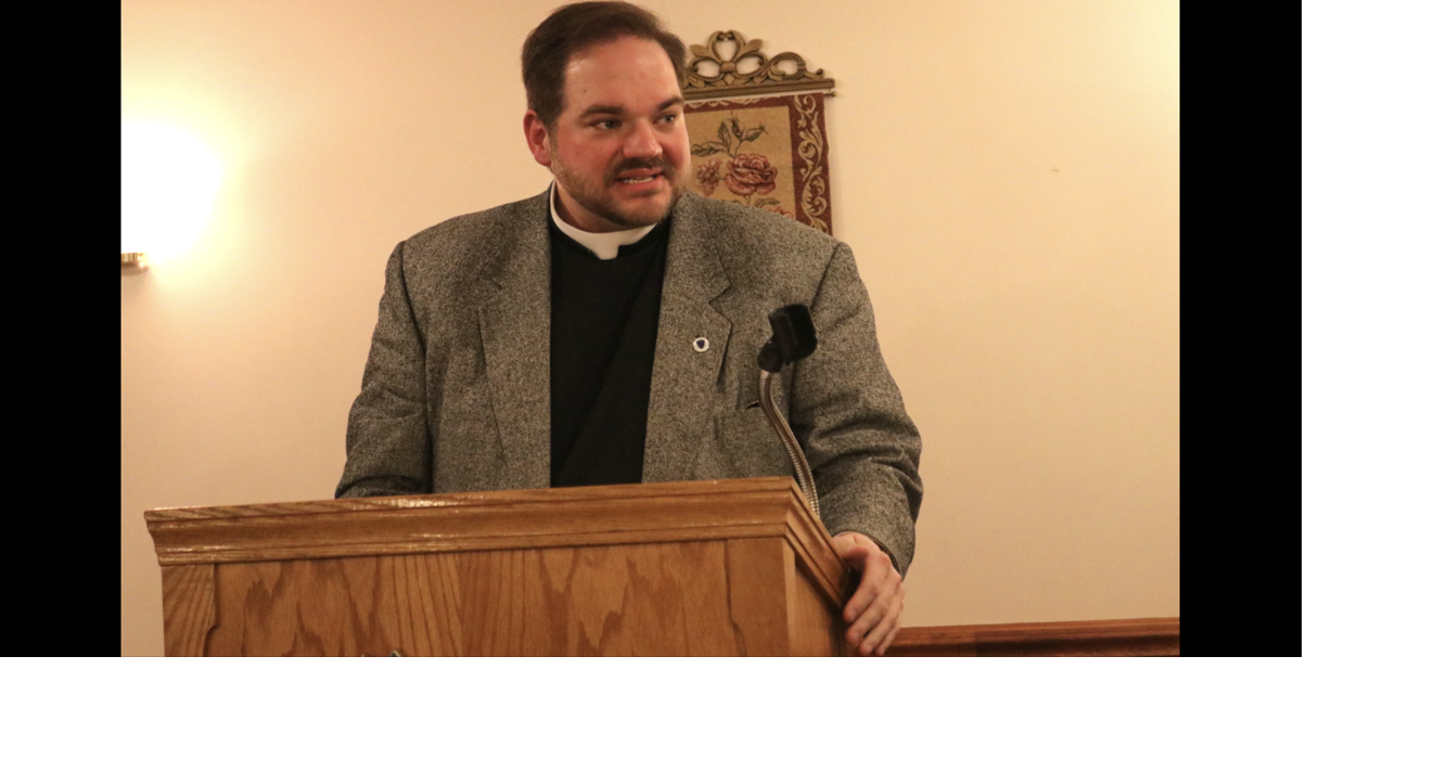 Fr. Justin Pino speaks on the preservation of history at ECHS dinner ...