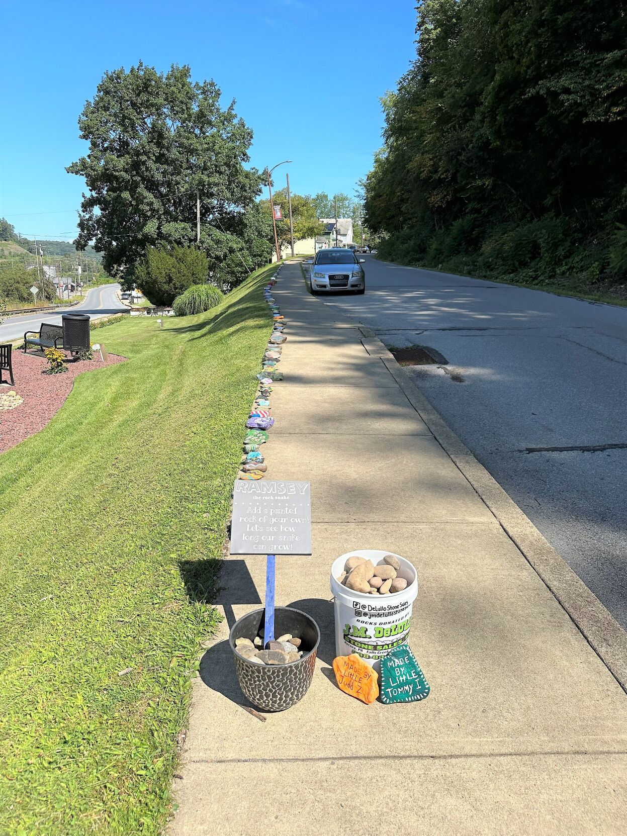 Ramsey, the rock snake, grows larger every day in Johnsonburg | News ...