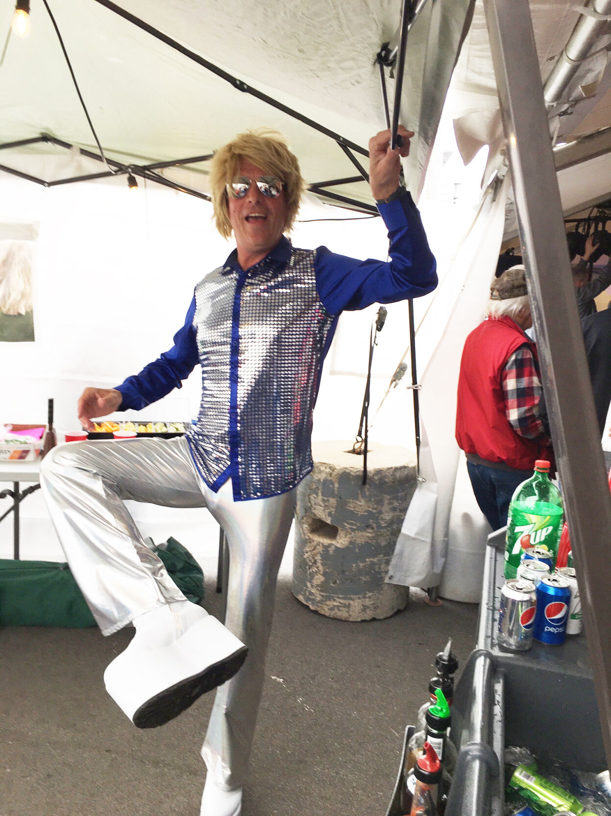 Hearts to Todd Weir's '70s getup at Jean Adams' Celebration of Life ...