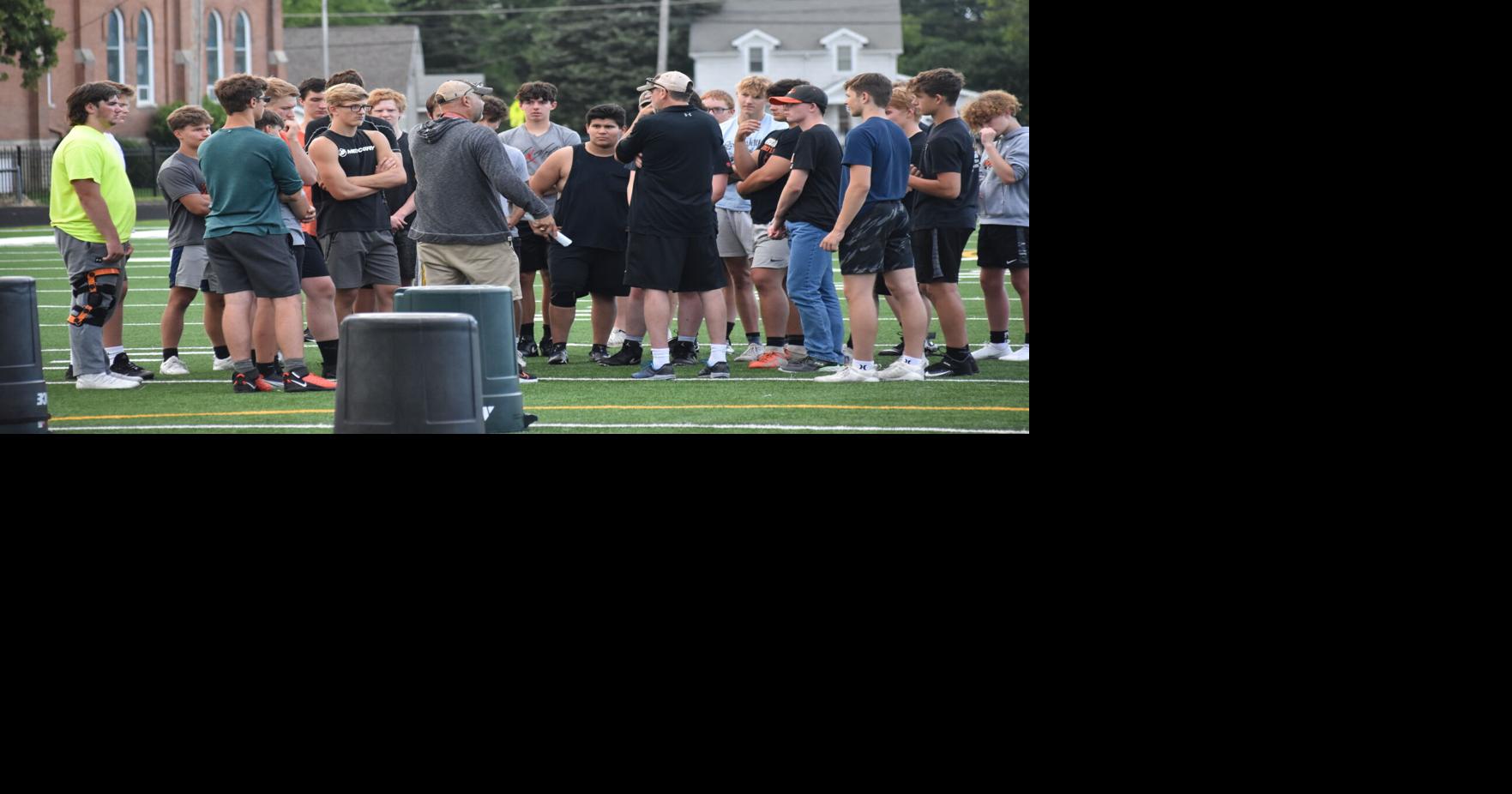 Getting back to work: Ripon High School football team holds contact ...