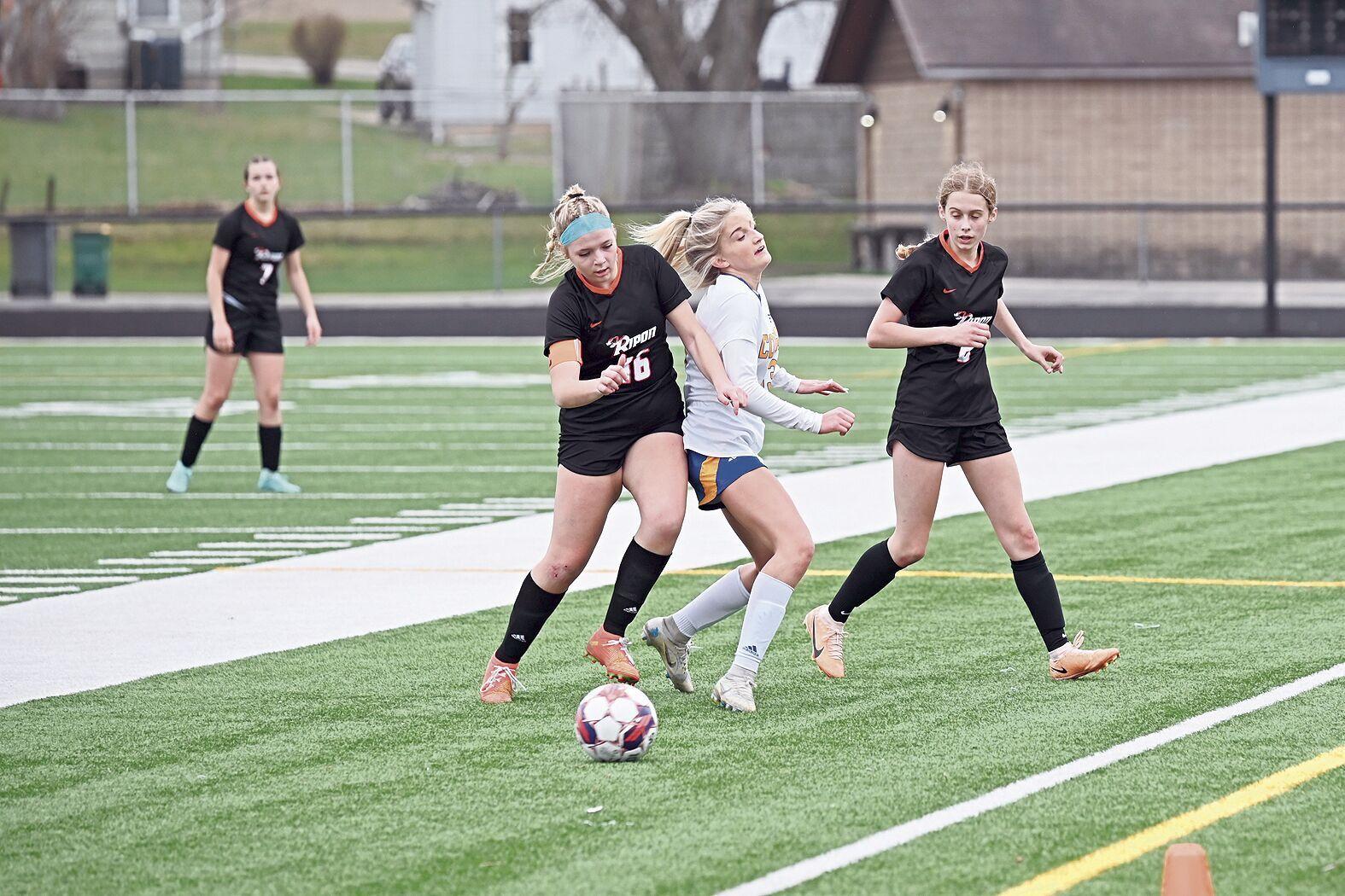 Ripon Tiger girls' soccer team nets first win with 3-0 defeat of Lomira ...