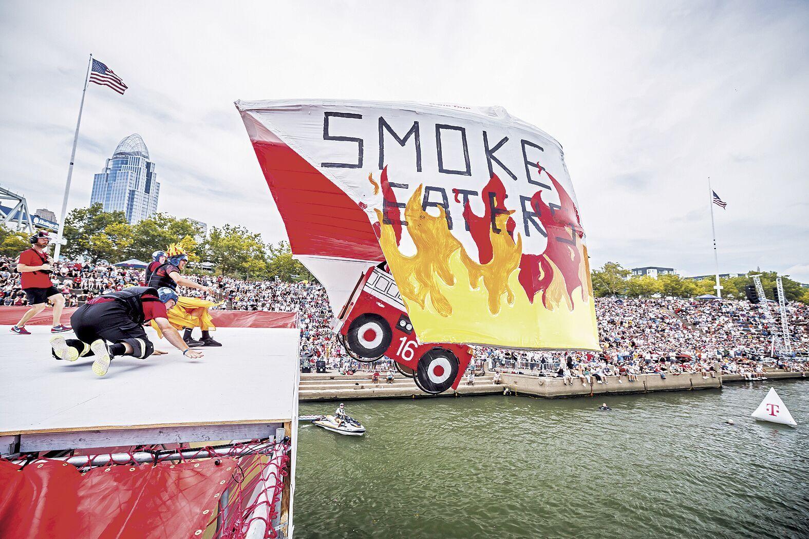 Soaring into the Ohio River: Ripon Red Bull Flugtag team earns longest flight award (VIDEO ...