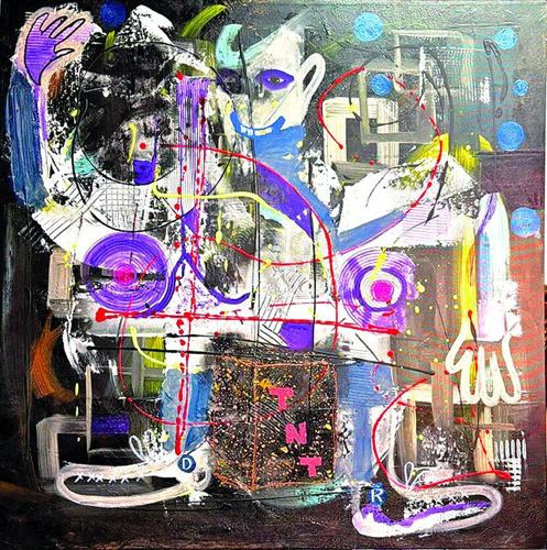 Town Square features abstract work by Roger ‘RAMJET’ Mayer | Local News ...