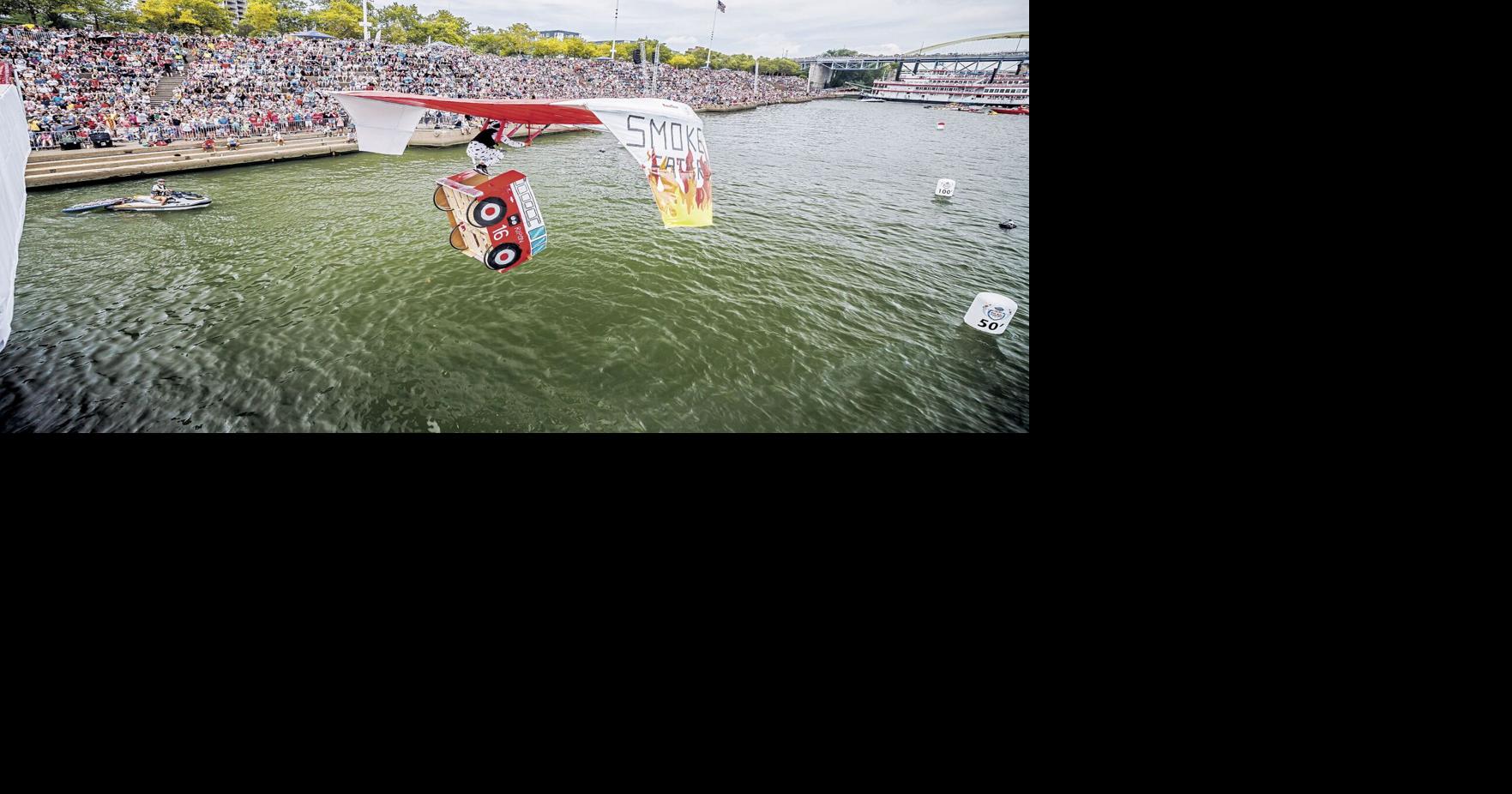 Soaring into the Ohio River: Ripon Red Bull Flugtag team earns longest flight award (VIDEO ...