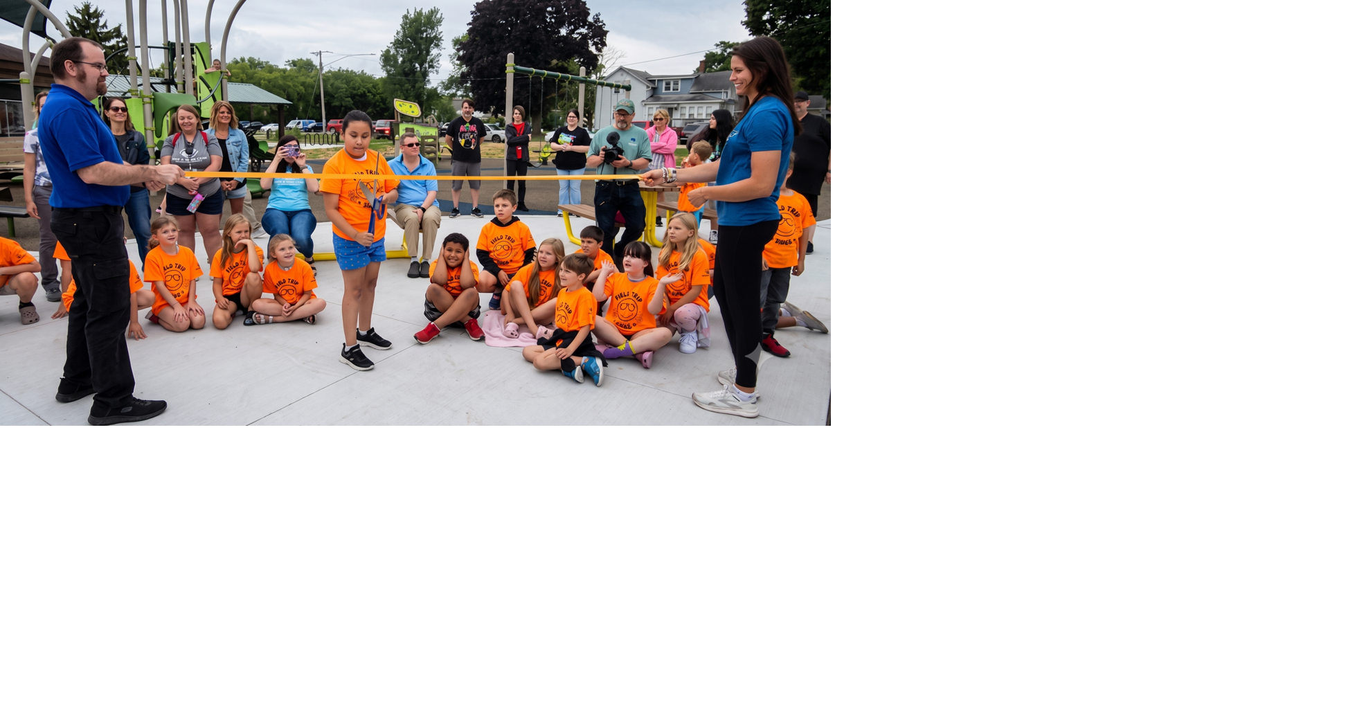 Cutting the ribbon, starting the fun at Selfridge Park | Local News ...