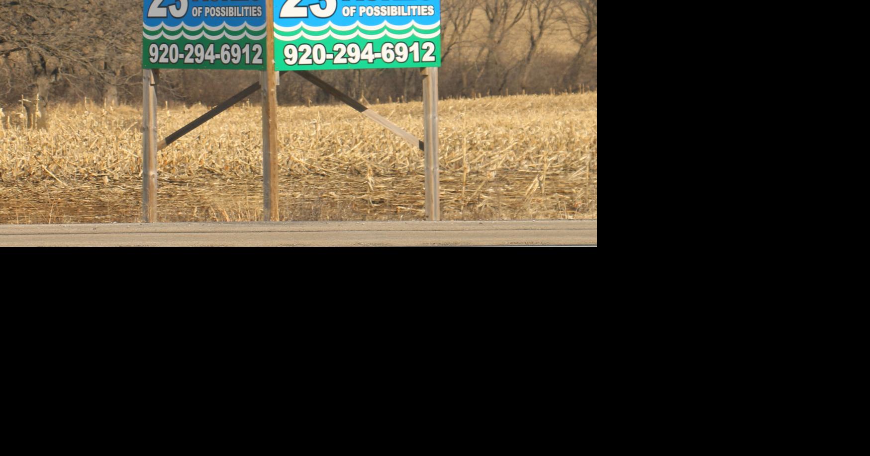 Green Lake Highway 23 Industrial Park sign gets a facelift | Local News ...