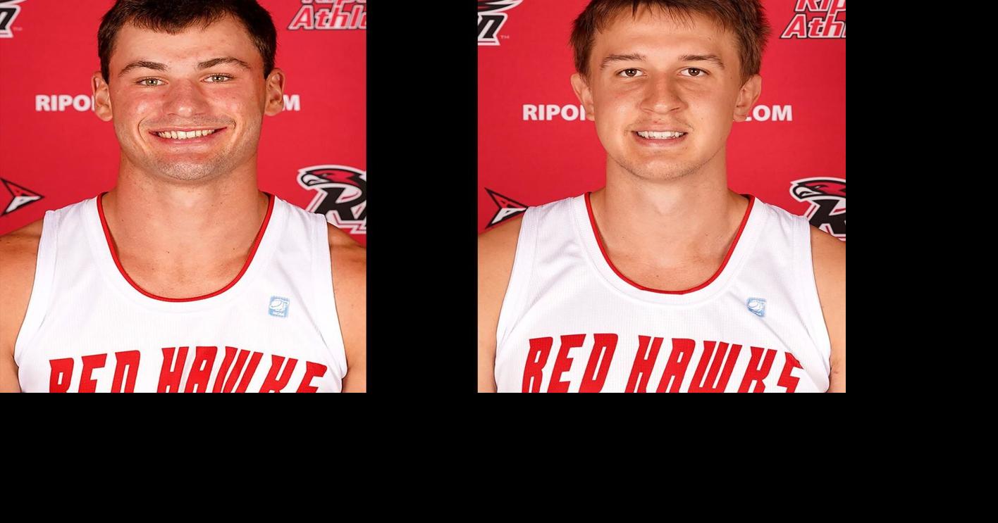 Ripon College men's basketball team's Ryan Steffes and David De Valk ...
