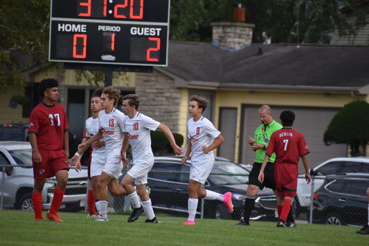 Ripon High School boys' soccer at Berlin, at Campbellsport (Sarah ...