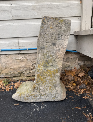Engraved Willard stone recently found in a rubble pile | Local News ...