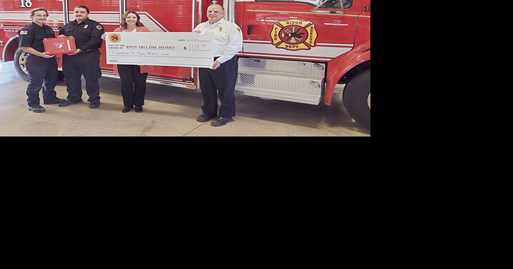 A lifesaving donation: Foundation for Ripon Medical Center donates $7K ...