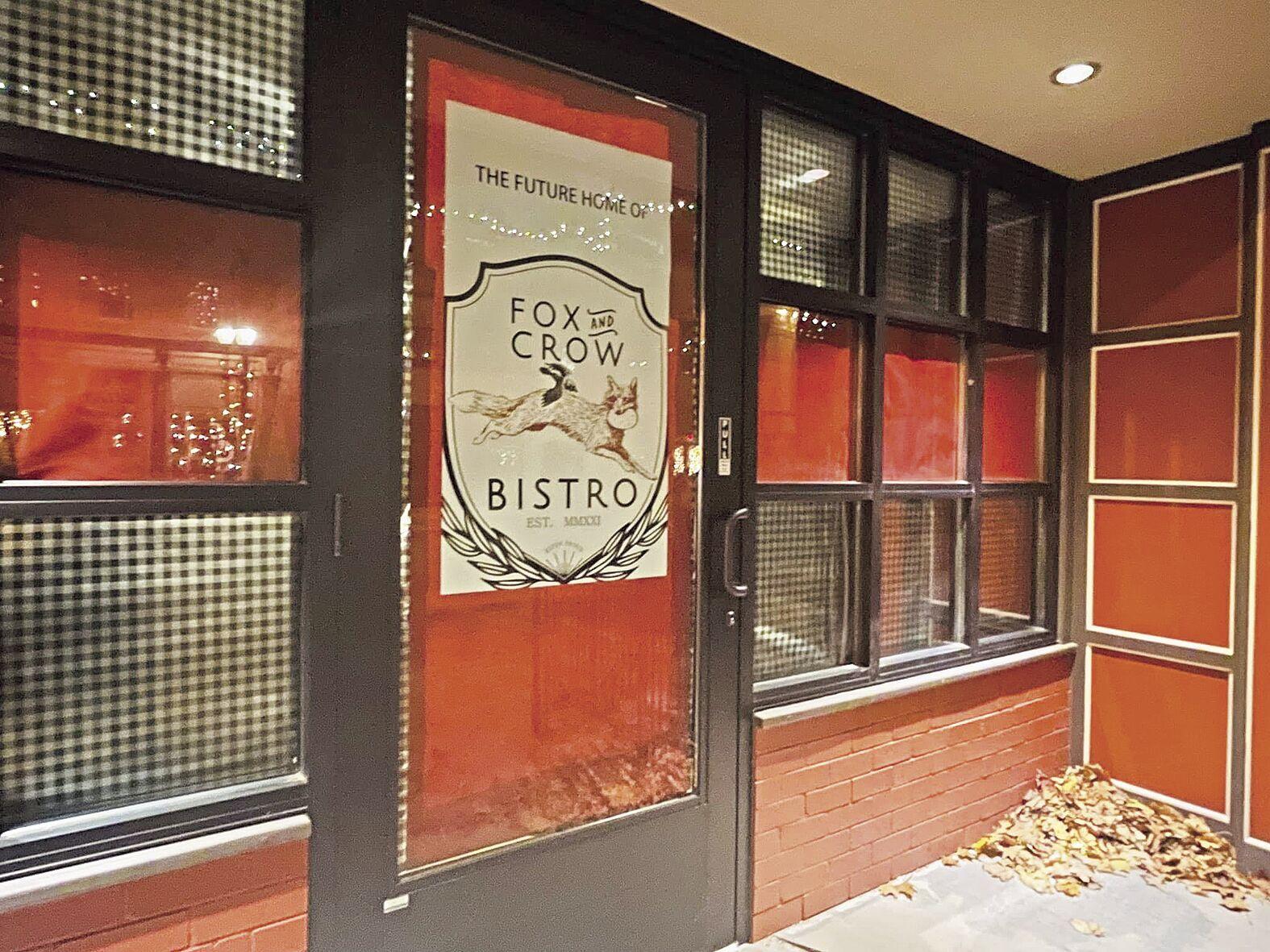 ‘Everything has come full circle’: Fox and Crow Bistro coming soon to ...