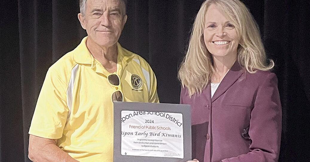 Ripon Early Bird, Noon Kiwanis clubs receive RASD’s 2024 Friend of ...