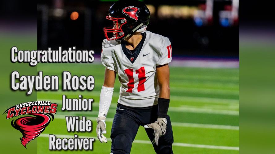 Russellville Cyclones Junior Wide Receiver Cayden Rose awarded ‘Best ...