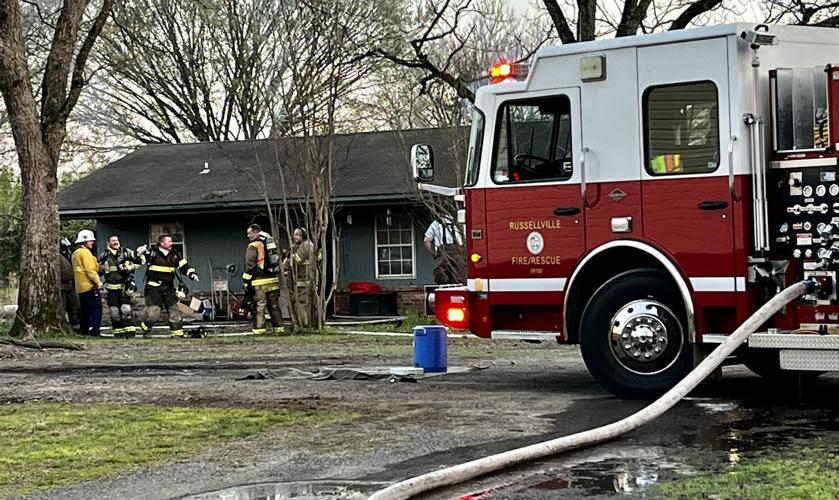 Pottsville, Atkins and Russellville Fire Departments respond to ...