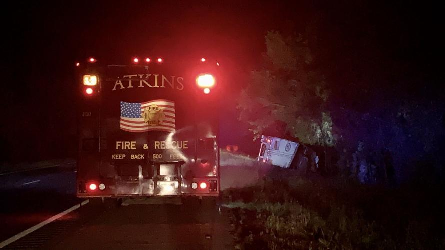 Injured driver extricated from early morning rollover accident on I-40 ...