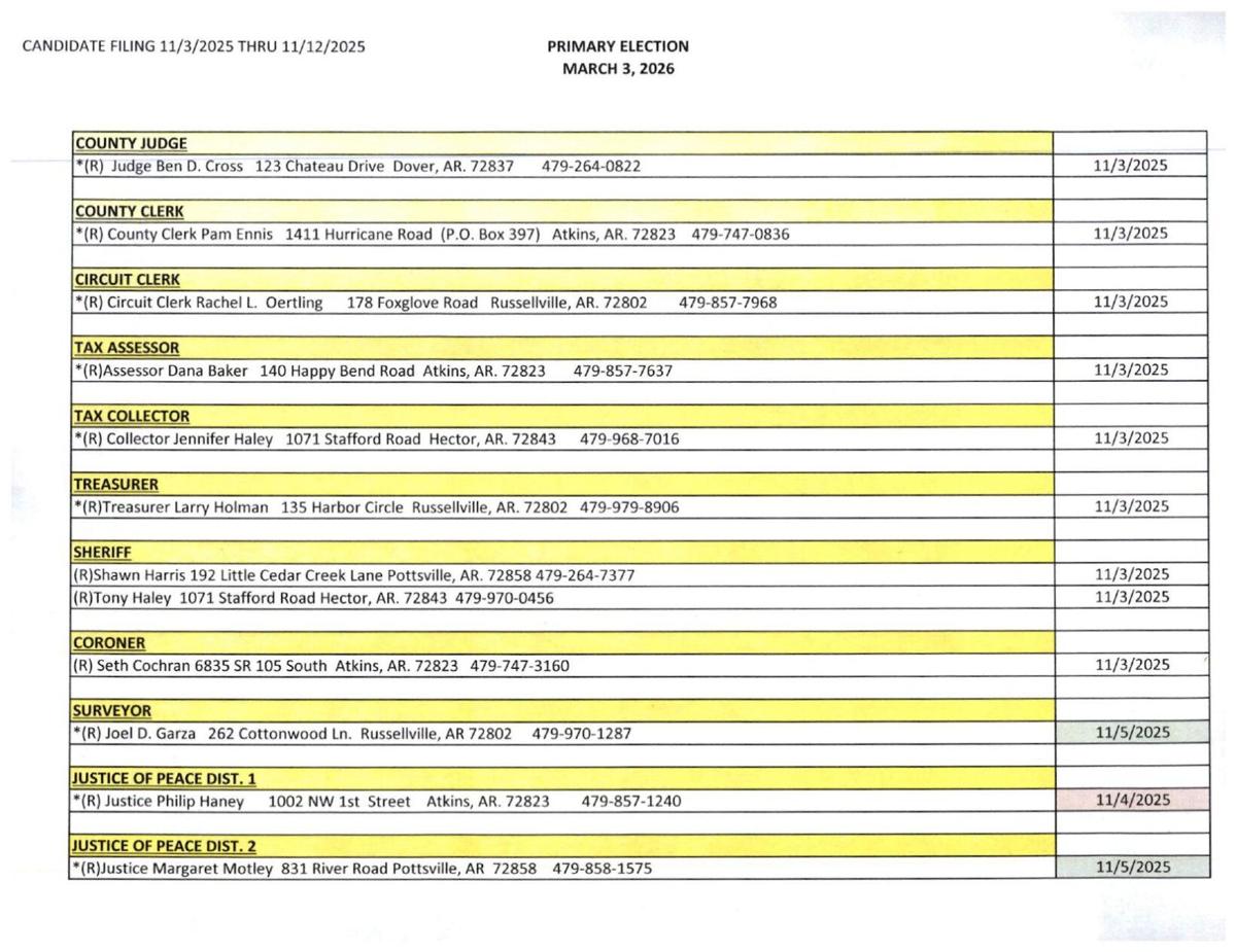 Final Pope County candidate filing list | Local News | rivervalleynow.com