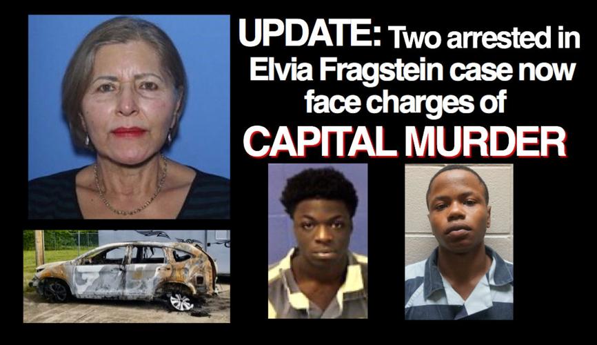 UPDATE: Two arrested in Elvia Fragstein case now face charges of Capital Murder | Breaking ...