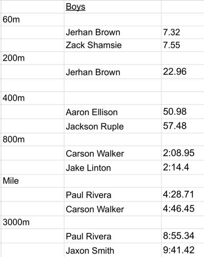 Nicholson, Herring break school track records at indoor meet | Local ...