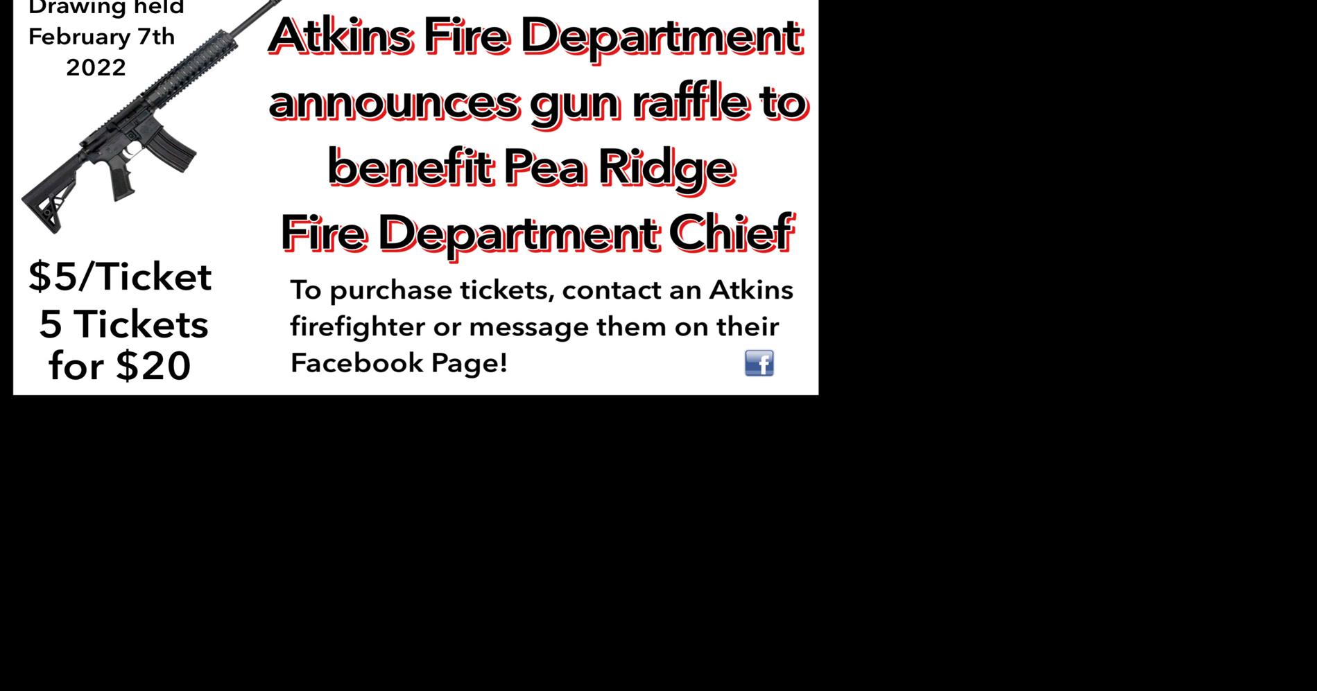 Atkins Fire Department announces gun raffle to benefit Pea Ridge Fire ...